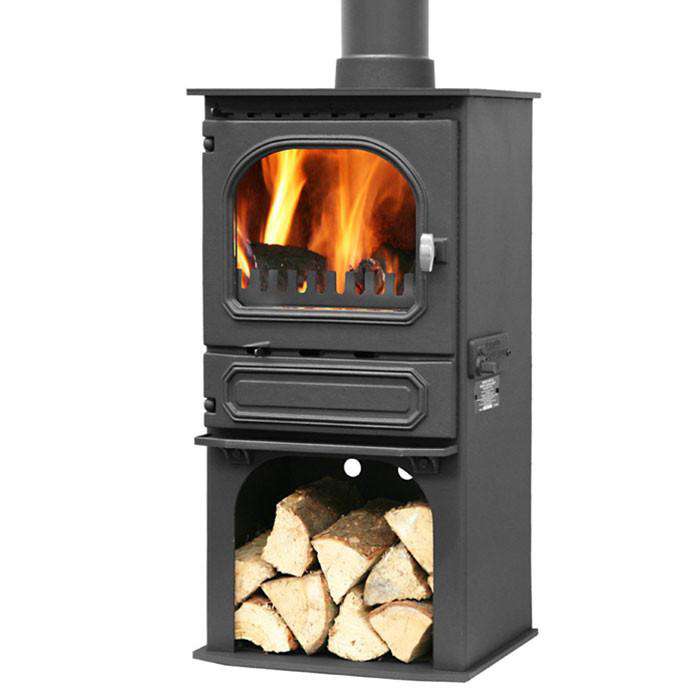 Dunsley Heat Highlander 5 Enviro-Burn SG Log Store Metallic Black - N.E ...